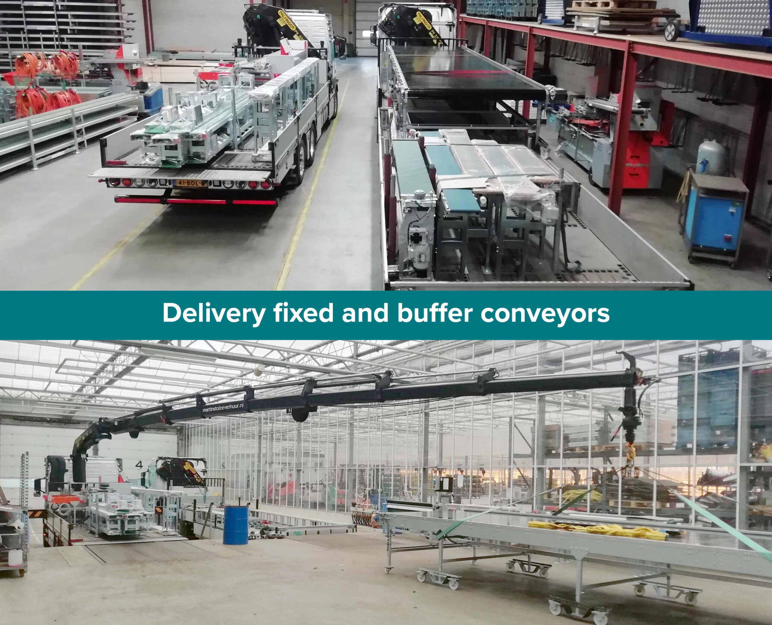 Fixed conveyor belts and a buffer conveyor - Martin Stolze